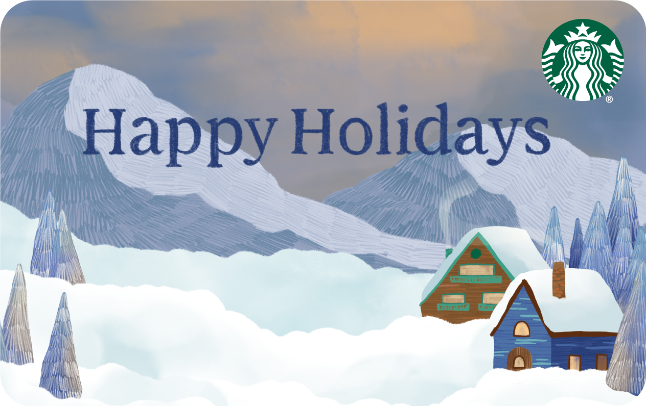 Happy Holidays Village - Co-Brand / Physical | Starbucks B2B Gift Cards