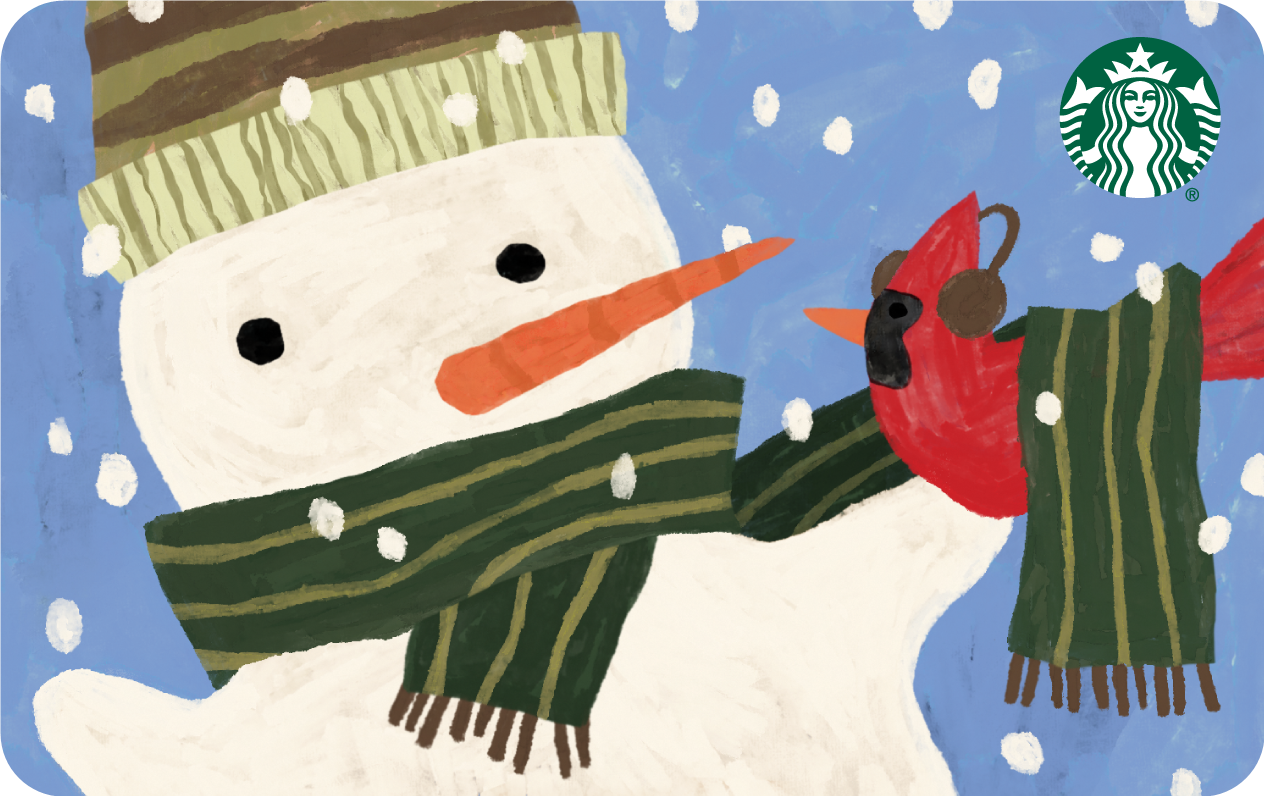 Holiday Snowman - Physical | Starbucks B2B Gift Cards